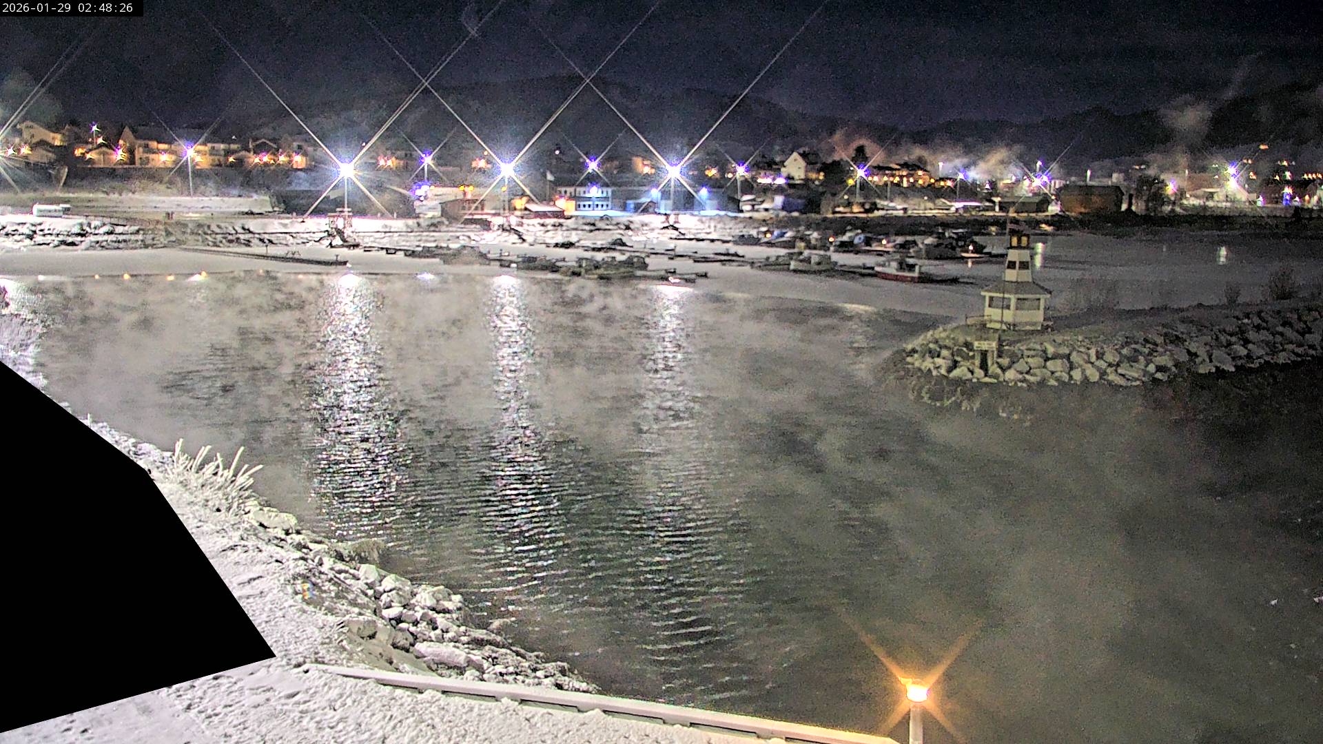 Webcam Orkanger - Orkdal / Blick auf Marina Terna / Trøndelag / Norwegen